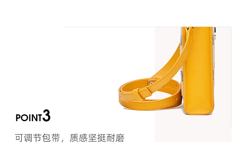 【MLB官方22新款】22款钻石老花手机包-黑色／灰色／米黄色3ACRH012N